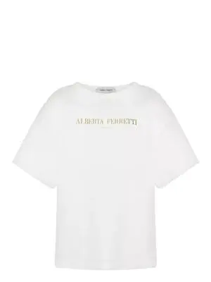 Alberta Ferretti Cotton T-shirt - White