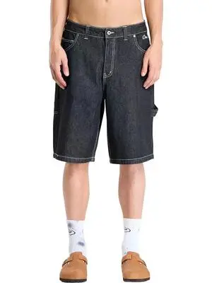 DIME Denim Utility Shorts - Black