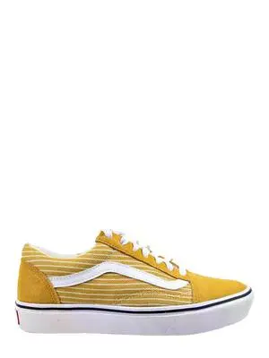VANS Comfycush Old Skool Striped Sneakers - Yellow