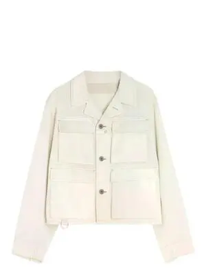 LEMAIRE Gusseted-pocket Utility Jacket - White
