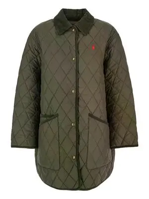 Ralph Lauren Quilted Corduroy-collar Jacket - Green