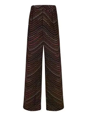 Missoni Chevron-pattern Trousers - Brown
