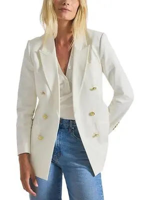 Derek Lam 10 Crosby Walter Double Breasted Jacket - Soft White