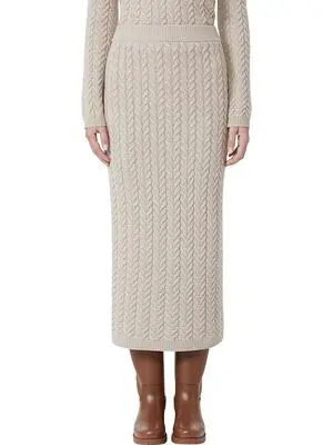 Max Mara Avignon Knitted Skirt - Sand