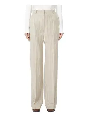 MAX MARA Straight Leg Virgin Wool Pants