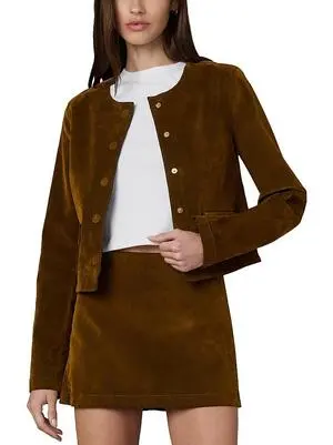 Joe's Jeans Flocked Jacket - Bronze Brown