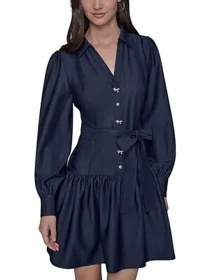 karl lagerfeld navy blue dress Karl Lagerfeld Navy Sheer Panel Slip Dress
