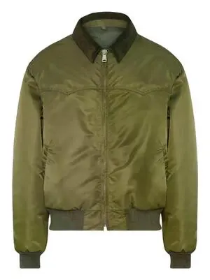 MAISON MARGIELA Corduroy-collar Bomber Jacket - Green