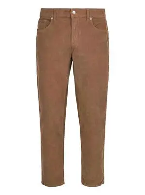DEPARTMENT 5 Logo-patch Corduroy Trousers - Brown