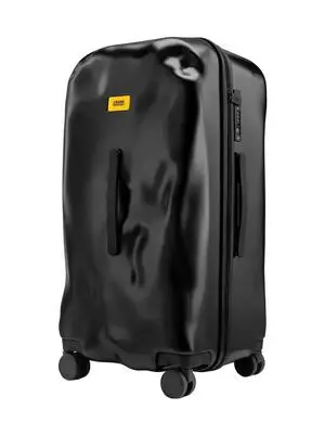 CRASH BAGGAGE Hammered-effect Luggage With Top Handle - Black