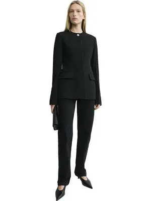 TOTEME Collarless Evening Jacket - Black
