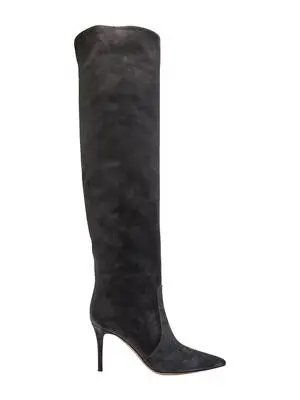GIANVITO ROSSI Hansen Over-the-Knee Suede Boots Dark Grey