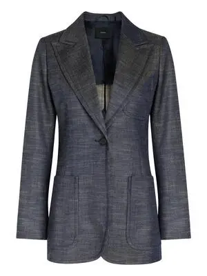 JOSEPH Cassini Wool-blend Blazer - Blue