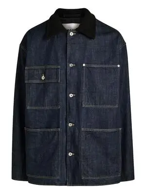 JIL SANDER Oversized Denim Jacket - Dark Blue