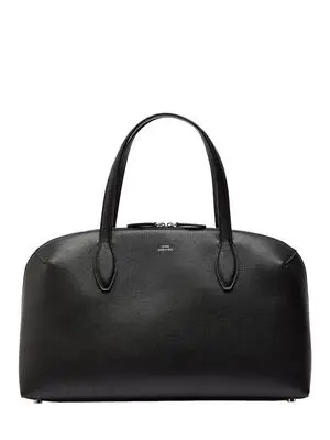 TOTÊME Lounge Medium Grained Leather Tote - Black