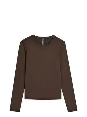 Vuori Lux Stretch-jersey Top - Brown