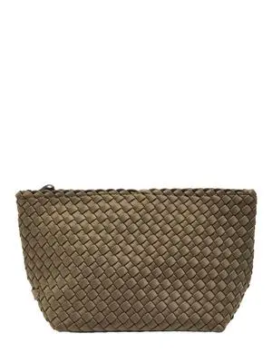 NAGHEDI Portofino Medium Woven Nylon Wash Bag - Beige