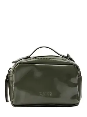 Rains Box Micro Coated Cross-body Bag - Dark Green