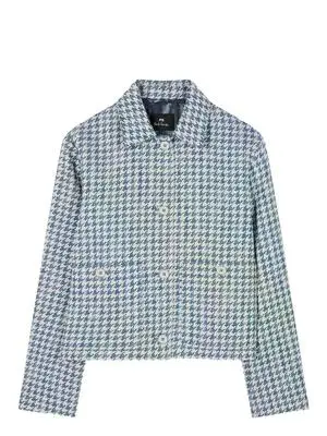 Paul Smith Houndstooth-pattern Jacket - Blue