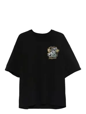 Amiri Embroidered Short-sleeve T-shirt - Black