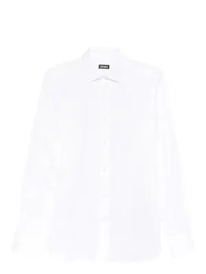 Zegna Long-sleeved Button-up Shirt - White