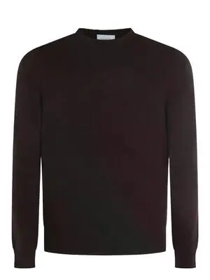 Malo Round-neck Wool Sweater - Brown