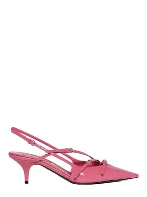 Miu Miu 25mm Slingback Pointed-toe Sandals - Pink