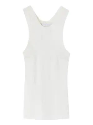 ERMANNO SCERVINO Halter-Neck Ribbed Tank Top