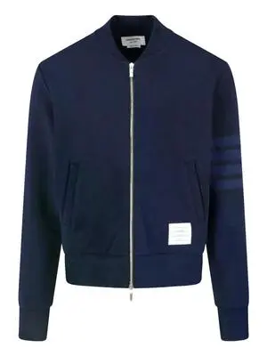 Thom Browne Four-stripe Bomber Jacket - Blue