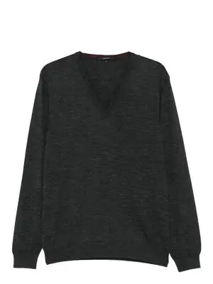 Gucci V-neck Wool Sweater - Grey