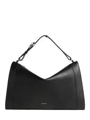 COCCINELLE Elinor Large Leather Shoulder Bag - Black