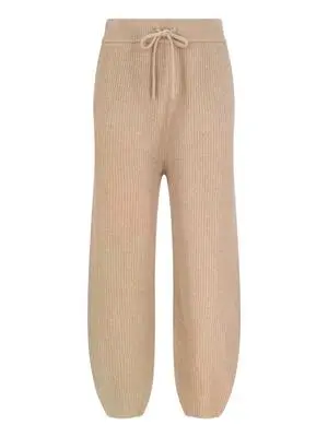 Polo Ralph Lauren Ribbed-knit Drawstring Trousers - Neutrals
