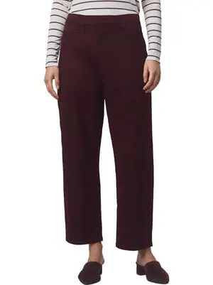 Splendid Carissa Twill Pants - Dark Plum Purple
