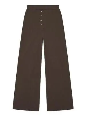 VIR VITA Pointelle Lounge Pant - Espresso