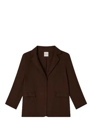 VIR VITA Margaret Linen Blazer - Chestnut