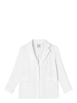 VIR VITA Margaret Linen Blazer - White