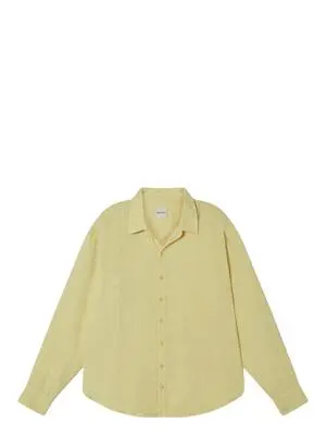 VIR VITA Cecile Oversized Linen Shirt - Butter