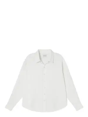VIR VITA Cecile Oversized Linen Shirt - White