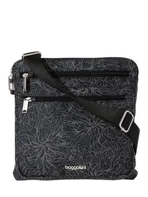 BAGGALLINI Securtex Anti-theft Crossbody Bag - Midnight Blossom Print
