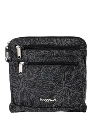 BAGGALLINI Securtex Anti-theft Crossbody Bag - Midnight Blossom Print