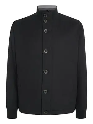 Herno Water-repellent Silk-cashmere Hybrid Jacket - Black