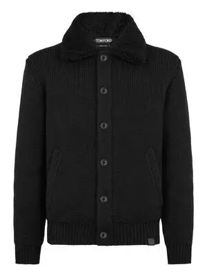 TOM FORD Cashmere Collared Jacket - Black