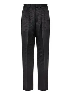 TOM FORD Silk-blend Wide-leg Trousers - Black