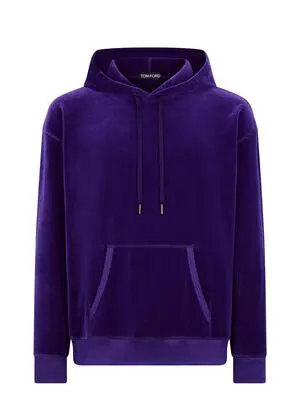 TOM FORD Velour Hoodie - Purple