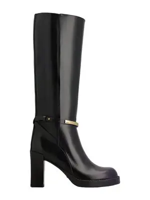 TOD'S 80mm Leather Boots - Black