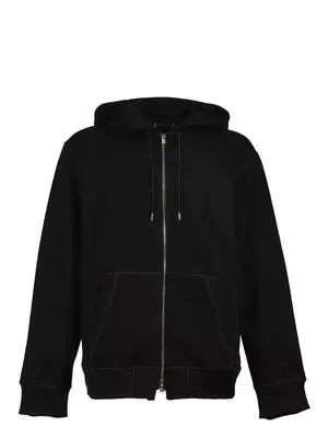 MASTERMIND WORLD Skull-embroidered Zip-up Hoodie - Black