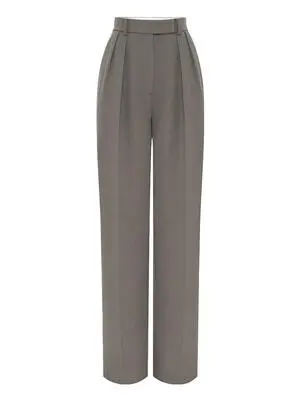 Alex Perry Tailored High-waisted Trousers - Grey