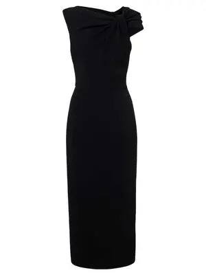 Givenchy Draped Cocktail Dress - Black