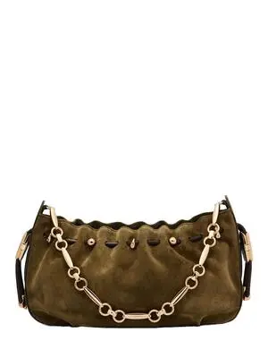Zimmermann Halcyon Suede Shoulder Bag - Green