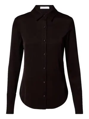 Proenza Schouler White Label Maddi Twill Shirt - Brown